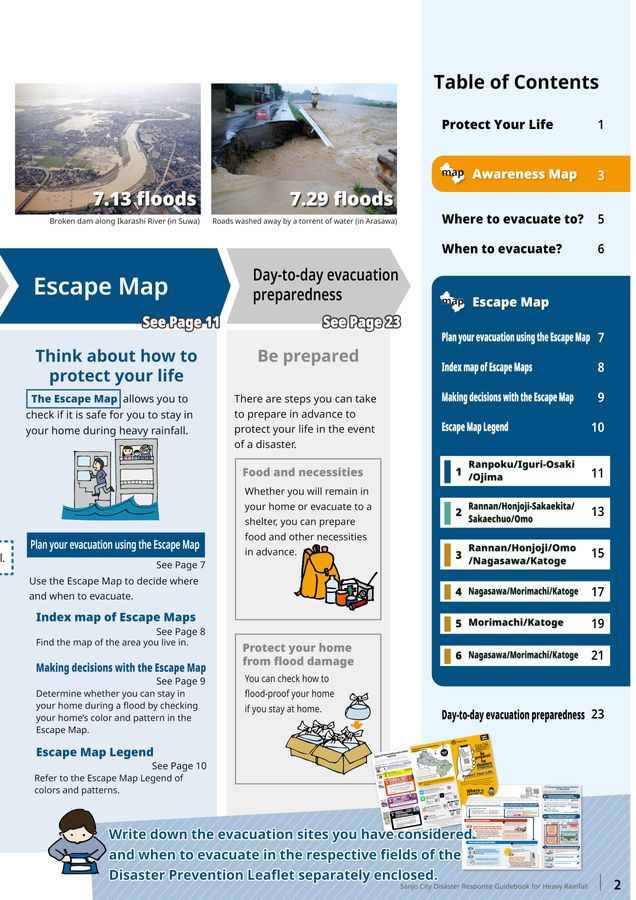 Sanjo City Disaster Response Guidebook for Heavy Rainfall In Multiple ...